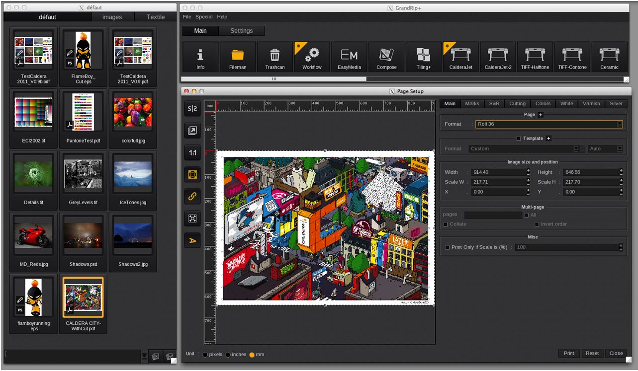 Caldera RIP – Optimisation d’impression grand format